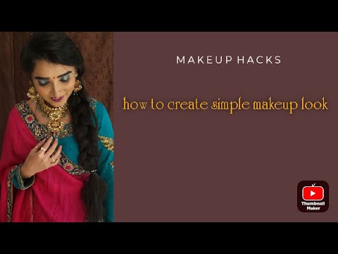 how to create simple makeup look||how to create sider look||simple ...