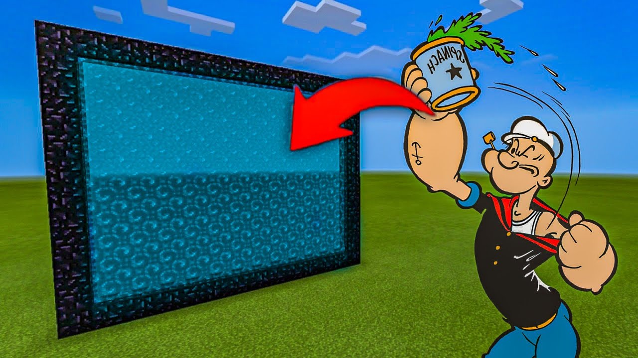 How to Make a PORTAL to POPEYE Dimension in Minecraft - YouTube