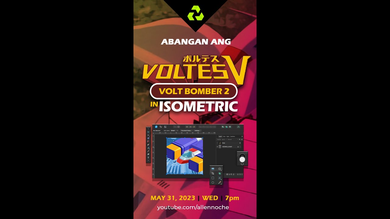 Voltes V - Volt Bomber 2 Isometric Affinity Designer Teaser - YouTube