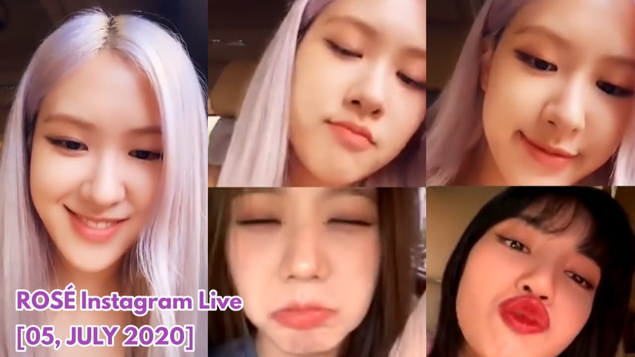 BLACKPINK Rosé (로제) with Lisa (리사) Instagram Live [July 05, 2020] - YouTube