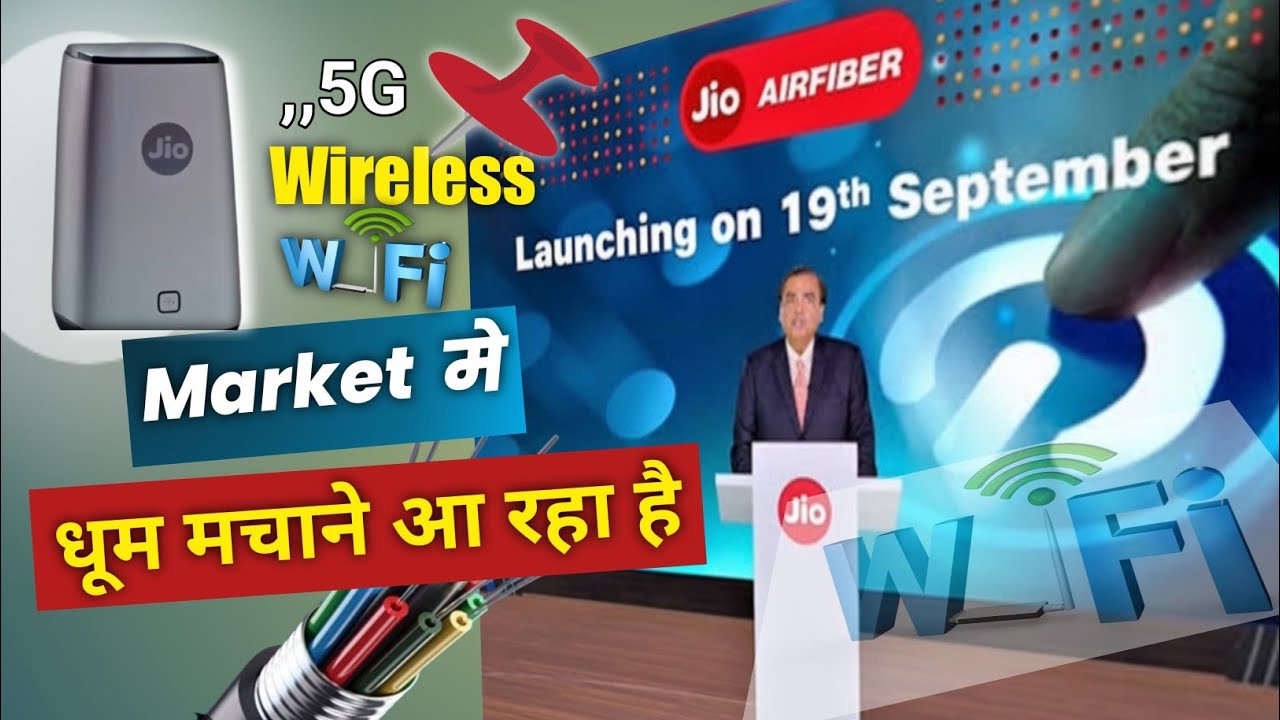 Jio Airfiber 5G Wireless Device // 5g Wi-Fi High Speed Connectivity ...