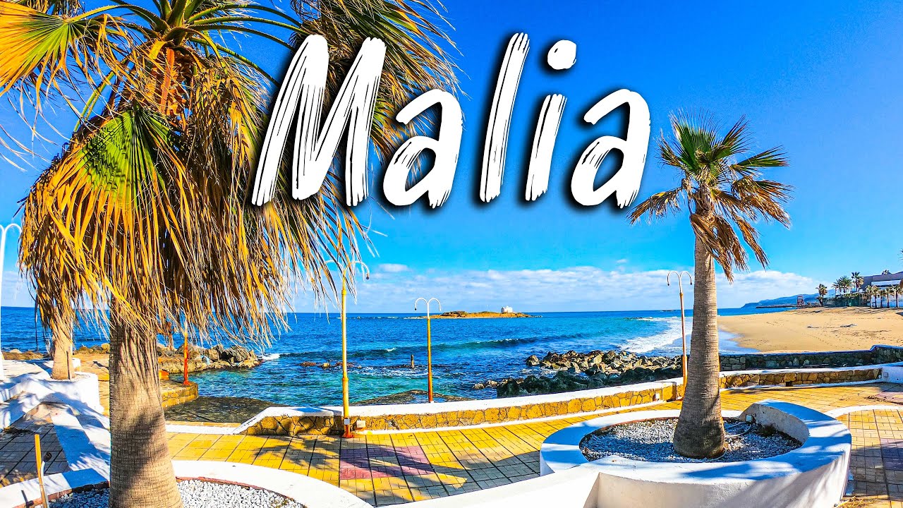 Winter walk in Malia, Crete || Greece [4k] - YouTube