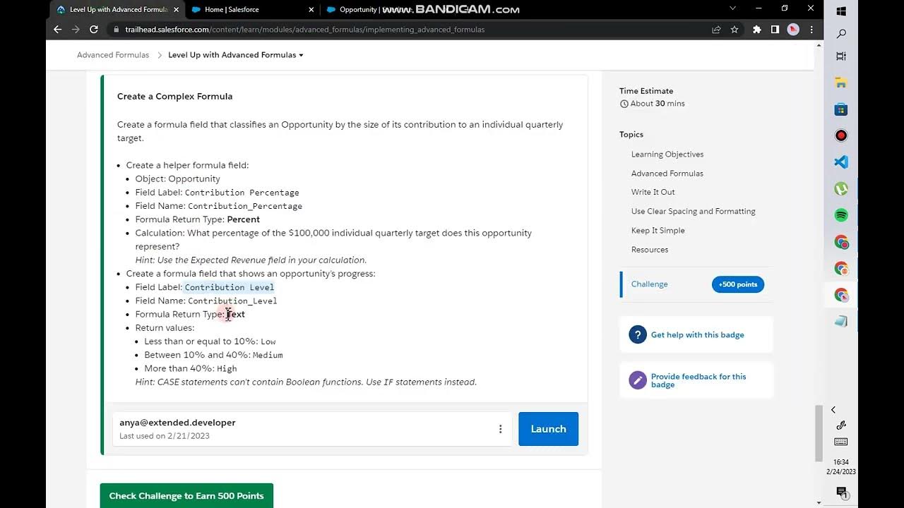 Level Up with Advanced Formulas | Advanced Formula | Salesforce Trailhead - YouTube
