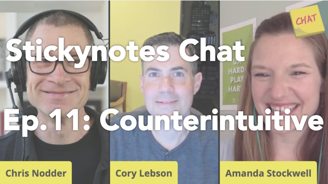 Stickynotes Chat ep. 11 with Chris Nodder, Amanda Stockwell and Cory ...
