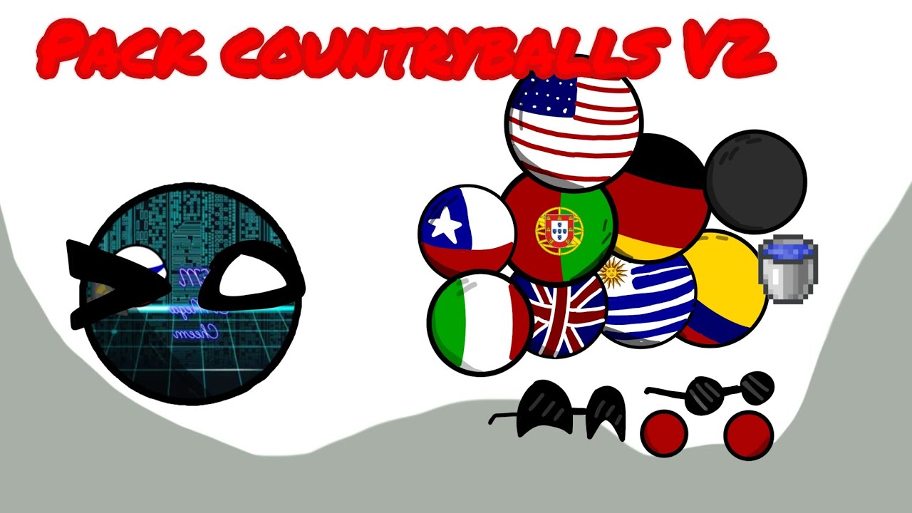 Pack de countryballs V2 (nuevos accesorios ,etc) #countryballs #pack ...