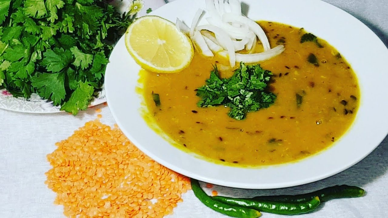 MASUR DALL / PINK LENTILS RECIPE |ZAINI'S KITCHEN - YouTube