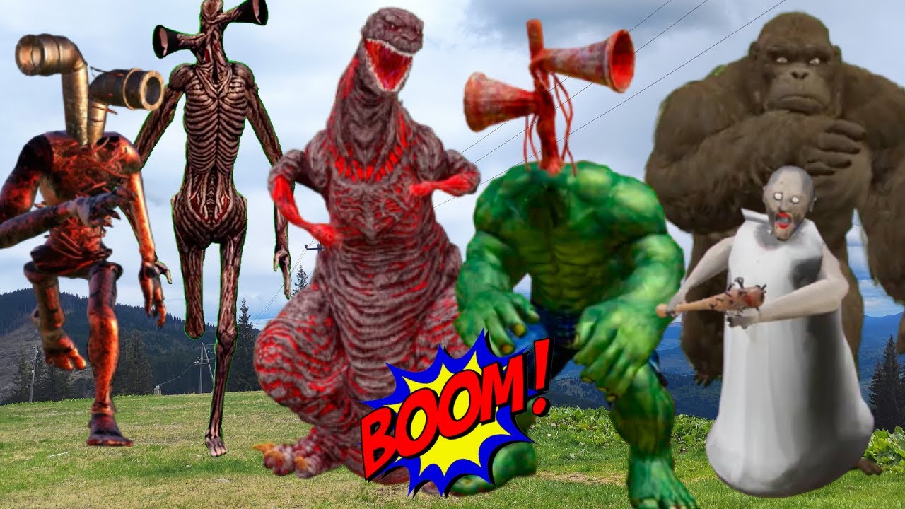 Hulk King Kong Siren Head Granny SCP Monsters in real life #funny # ...