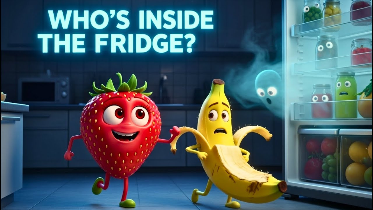 The Haunted Fridge | Funny Scary Bedtime Story for Kids | Banana ...