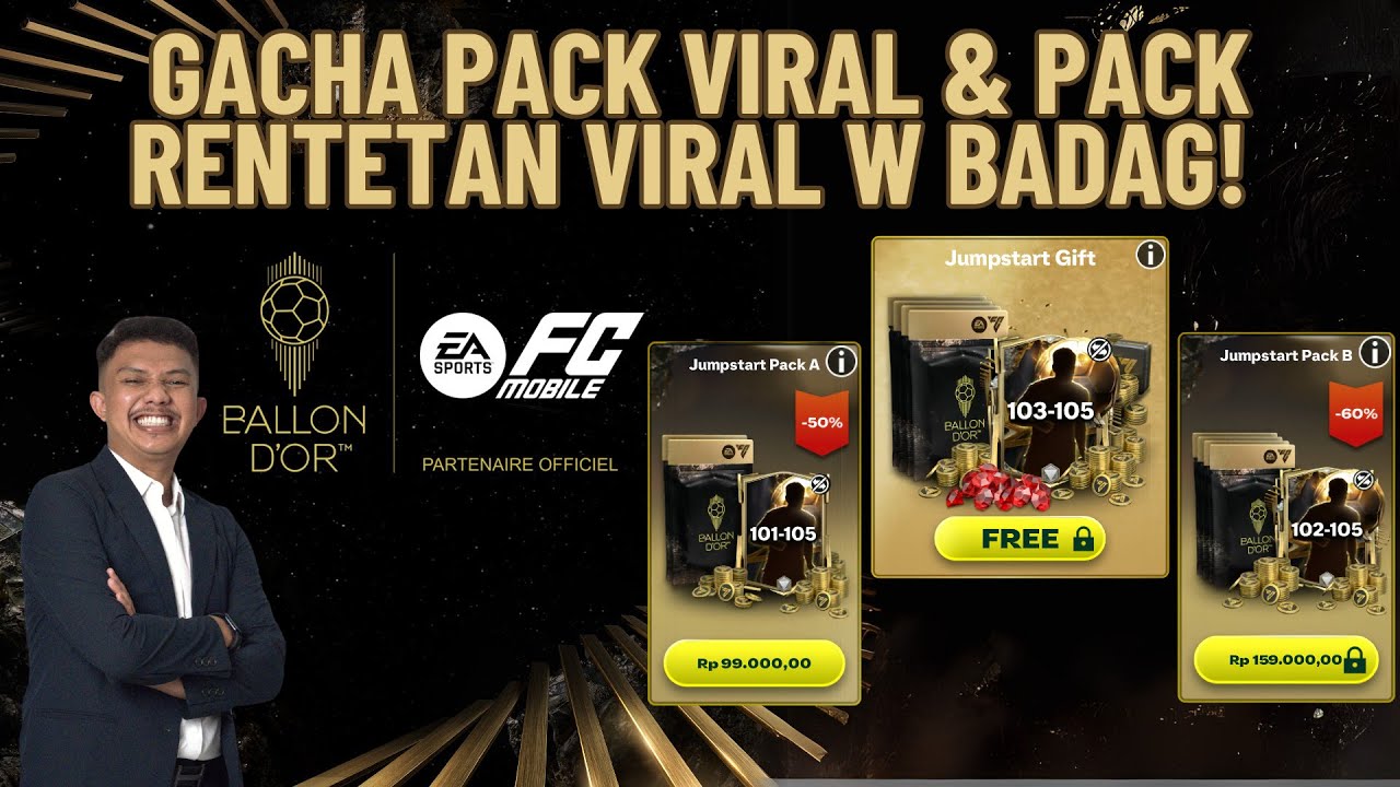 GACHA PACK VIRAL & PACK RENTETAN VIRAL W BADAG! | FC Mobile Indonesia ...