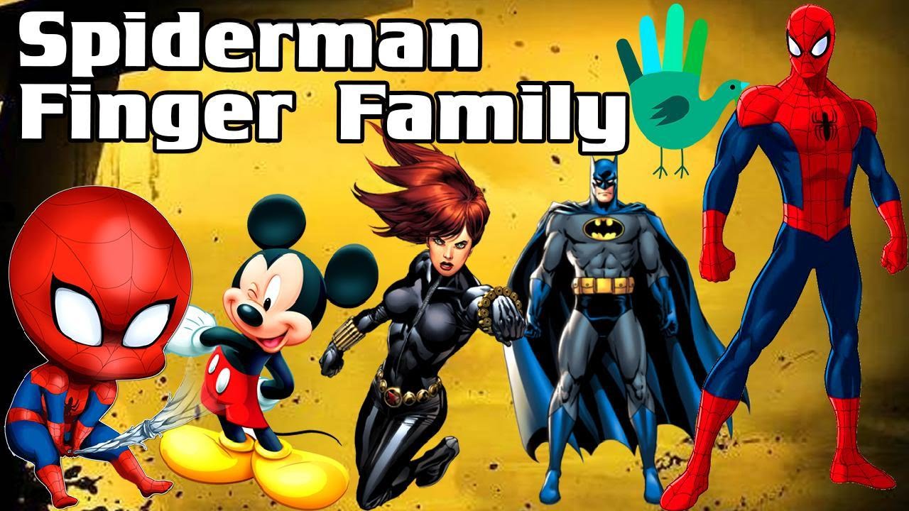 Spiderman Finger Family Animation Rhymes | Nursery Finger Family Rhymes ...