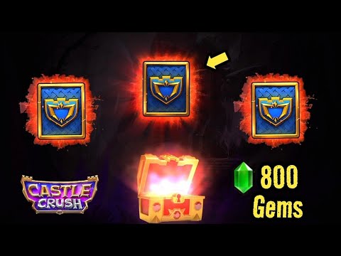 wow 🔥 800 Gems Worth LEGENDARY🔥 Chest Opening! Castle Crush : War Battle