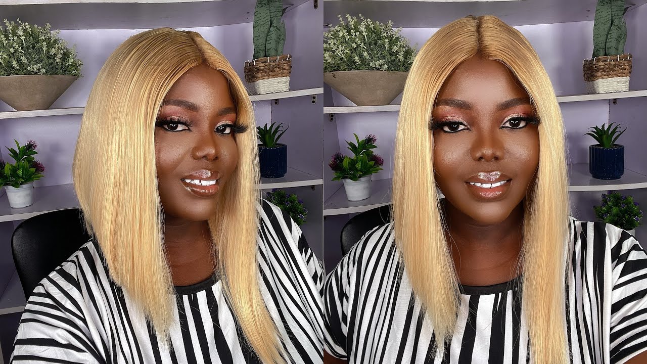 How To : Install & Style The Best 613 Blonde Bob Wig Ever! | Beginner ...