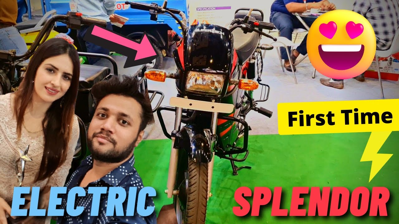 ELECTRIC ⚡️ Splendor Bike देखी पहली बार 🤩 | Hero Electric Splendor ...