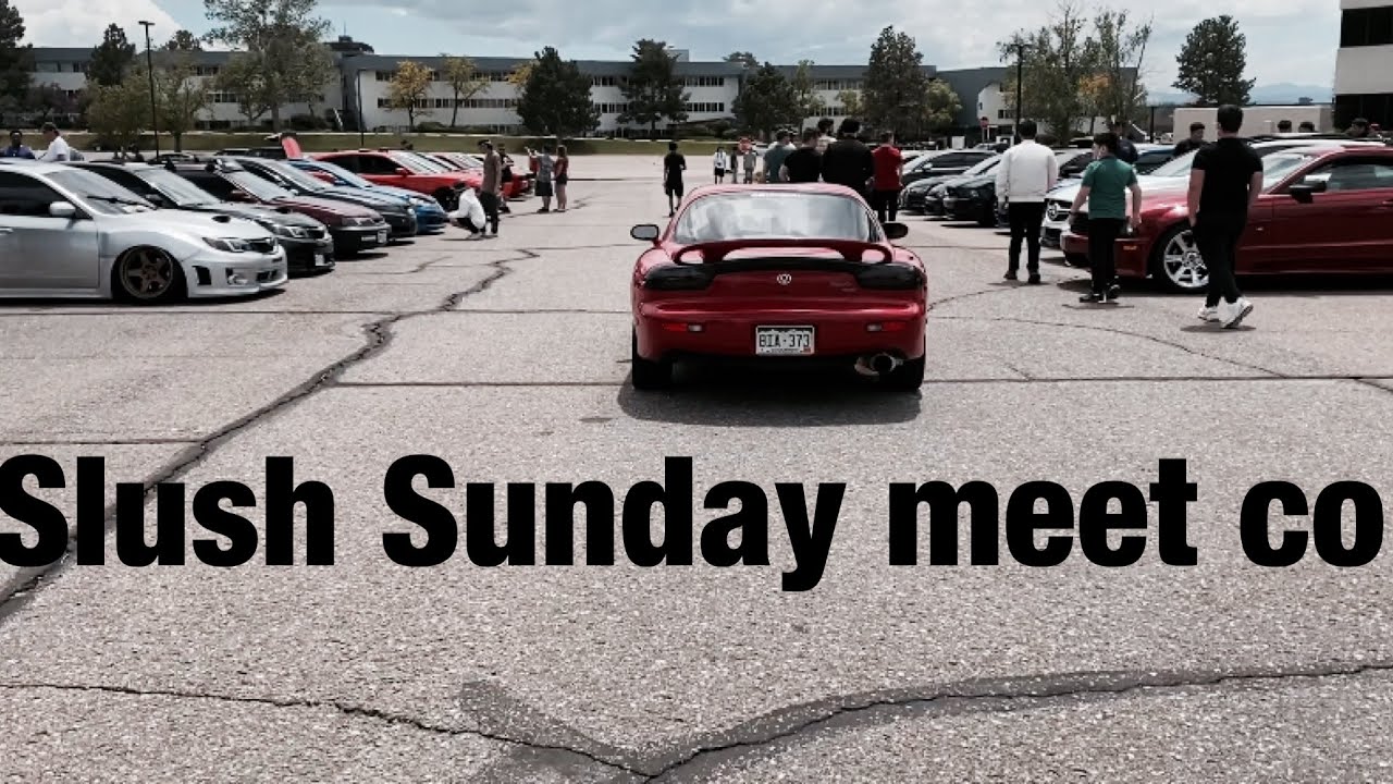 Slush Sunday car meet Colorado - YouTube