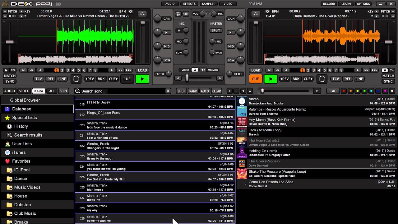 PCDJ DEX 3 DJ Software Quick Tip | Color Coding Different Media Types ...