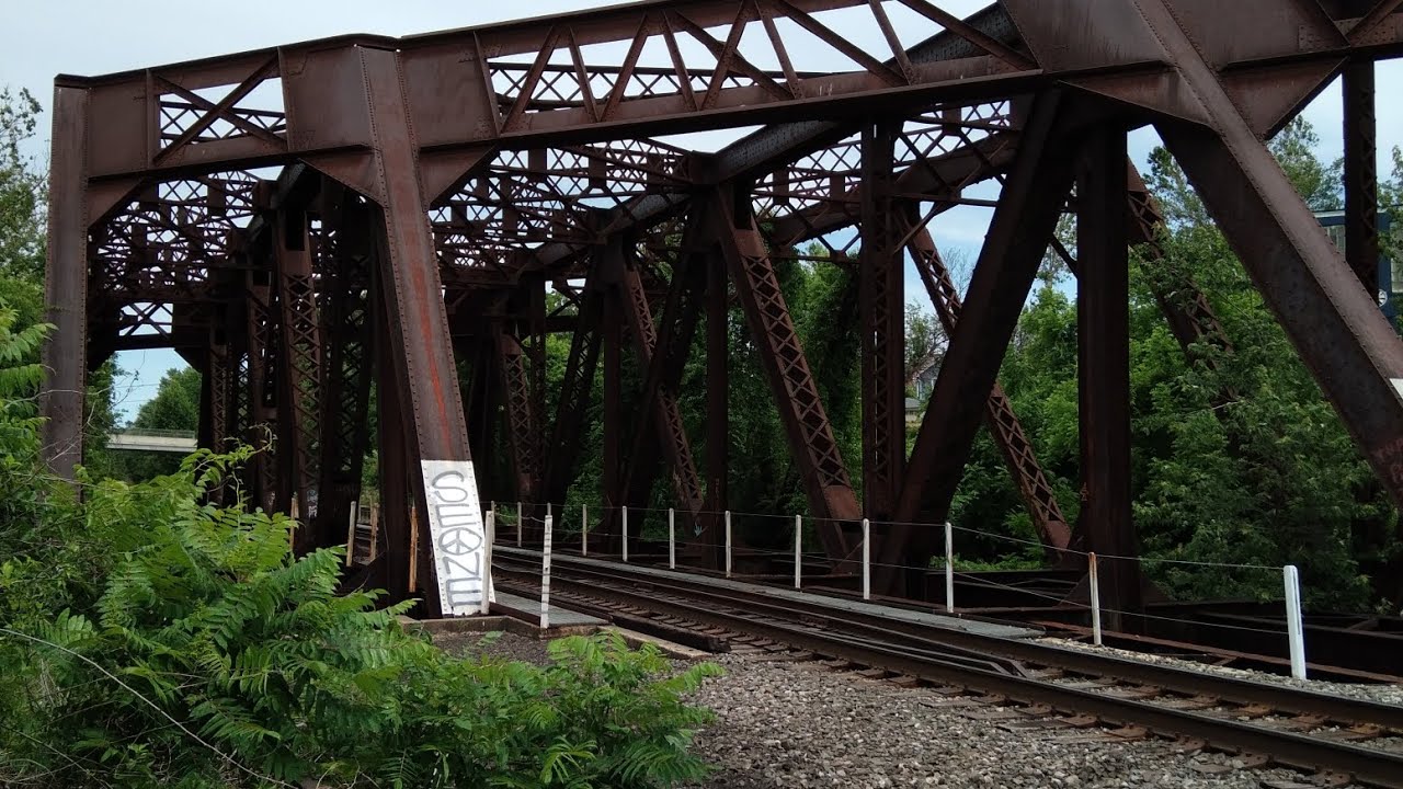 Big old CNJ bridge crossing Lehigh Canal. - YouTube