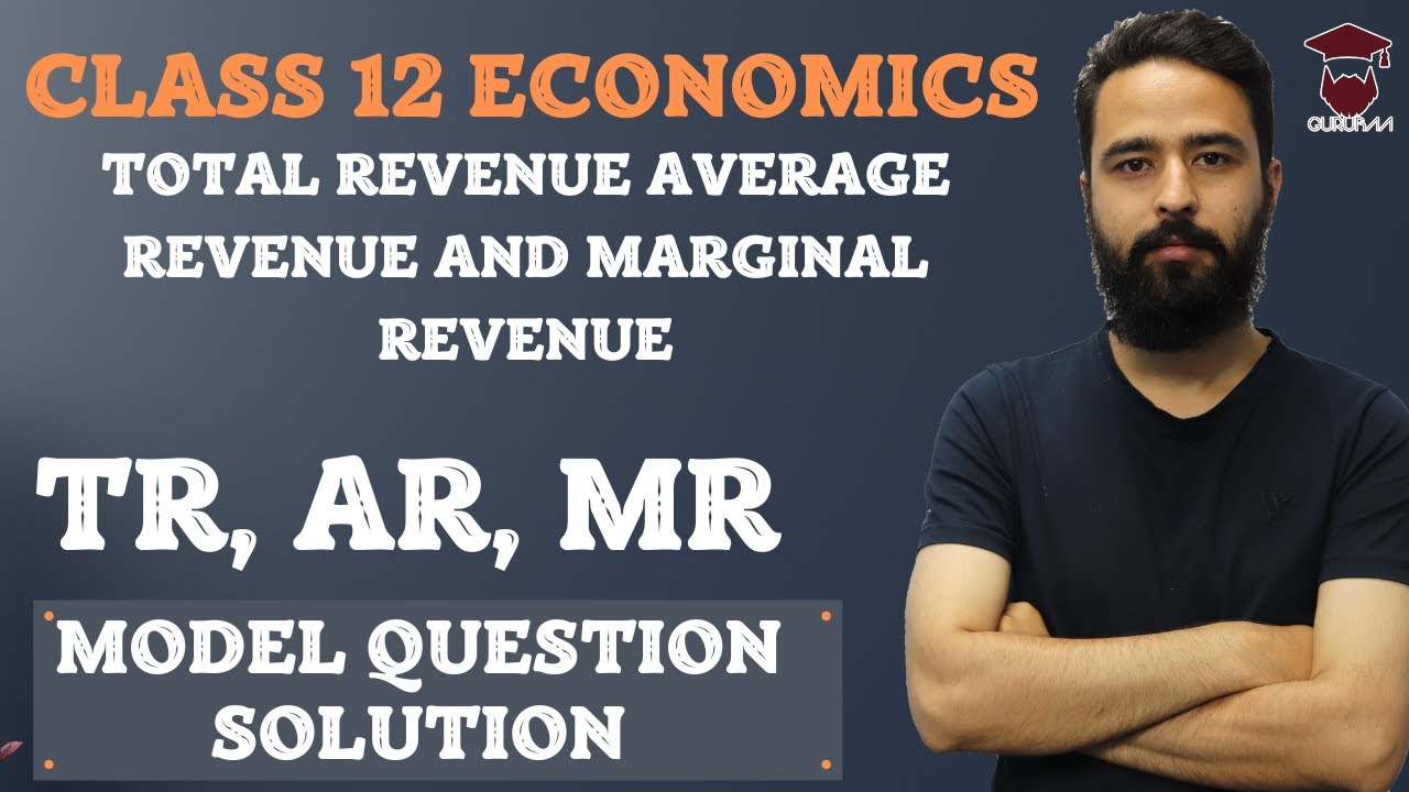 Total Revenue Average Revenue and Marginal Revenue || TR AR MR || Class ...