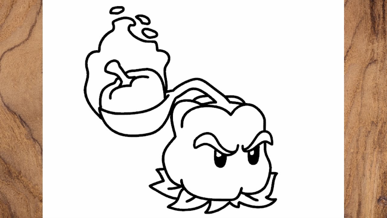 Dibujo De Lanza De Pepinillo Como Dibujar A Lanzachiles De Plants Vs