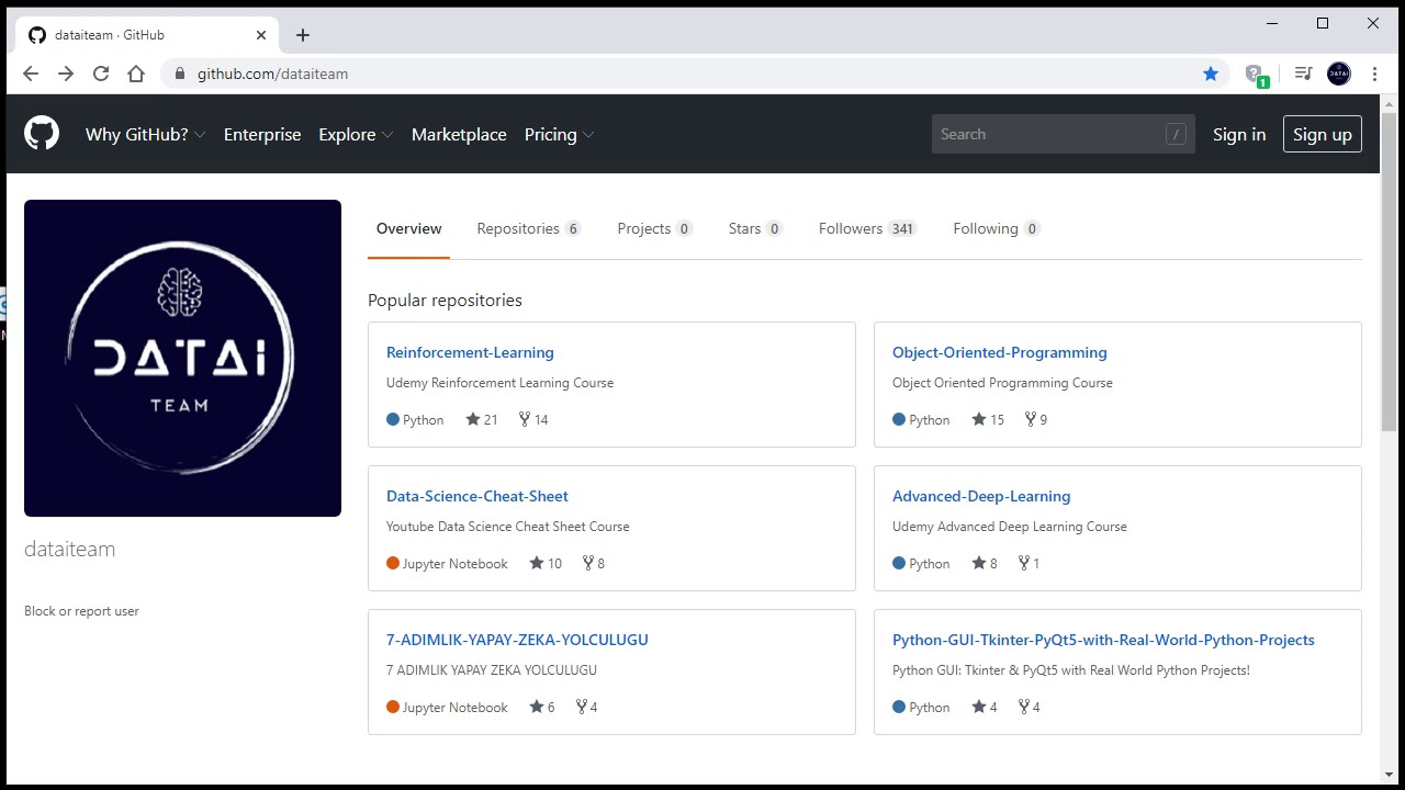 Datai Team: Github ve Kaynaklar - YouTube
