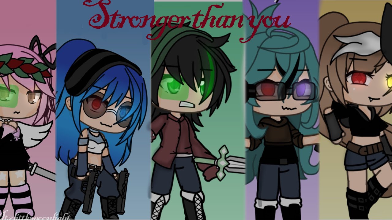 Stronger than you Heroes vs Villains au||Gacha life||KREW|| - YouTube