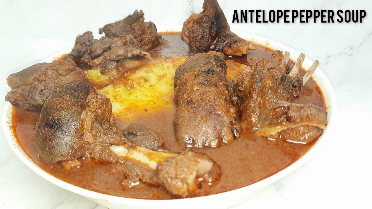 How To Make Antelope Pepper Soup/Antelope Light Soup - YouTube