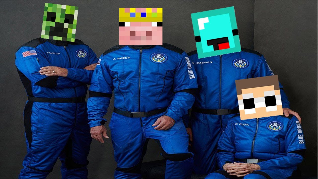 Jeff Bezos space flight in Minecraft meme - YouTube