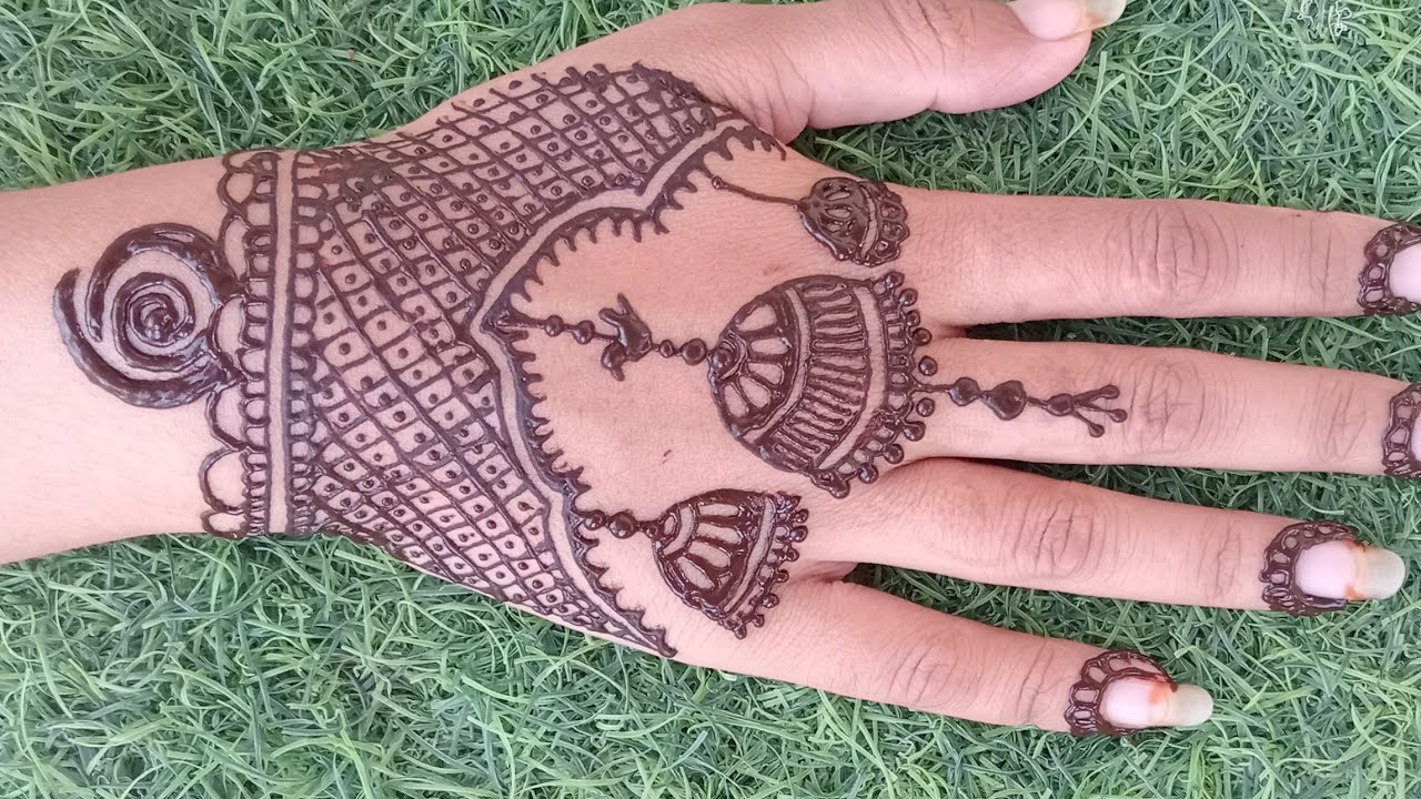 back hand mahendi design||bridal mehendi design||Easy mahendi design # ...