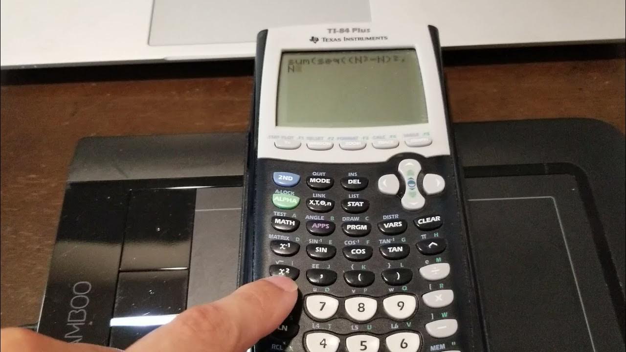 Sigma Notation using old calculator - YouTube