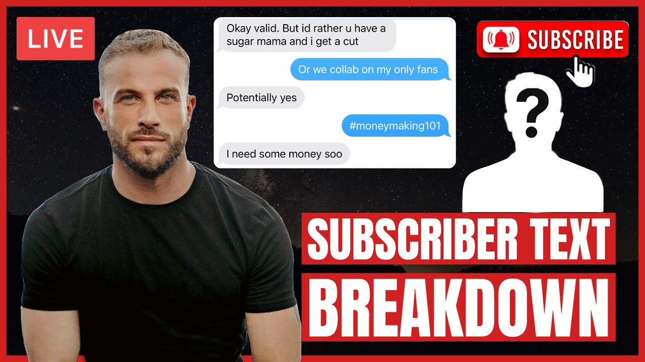 LIVE Subscriber Text Game Breakdown / Texting Masterclass - YouTube
