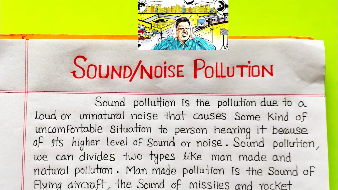 Essay On Sound/Noise Pollution | Letter/Report Writing on Sound ...
