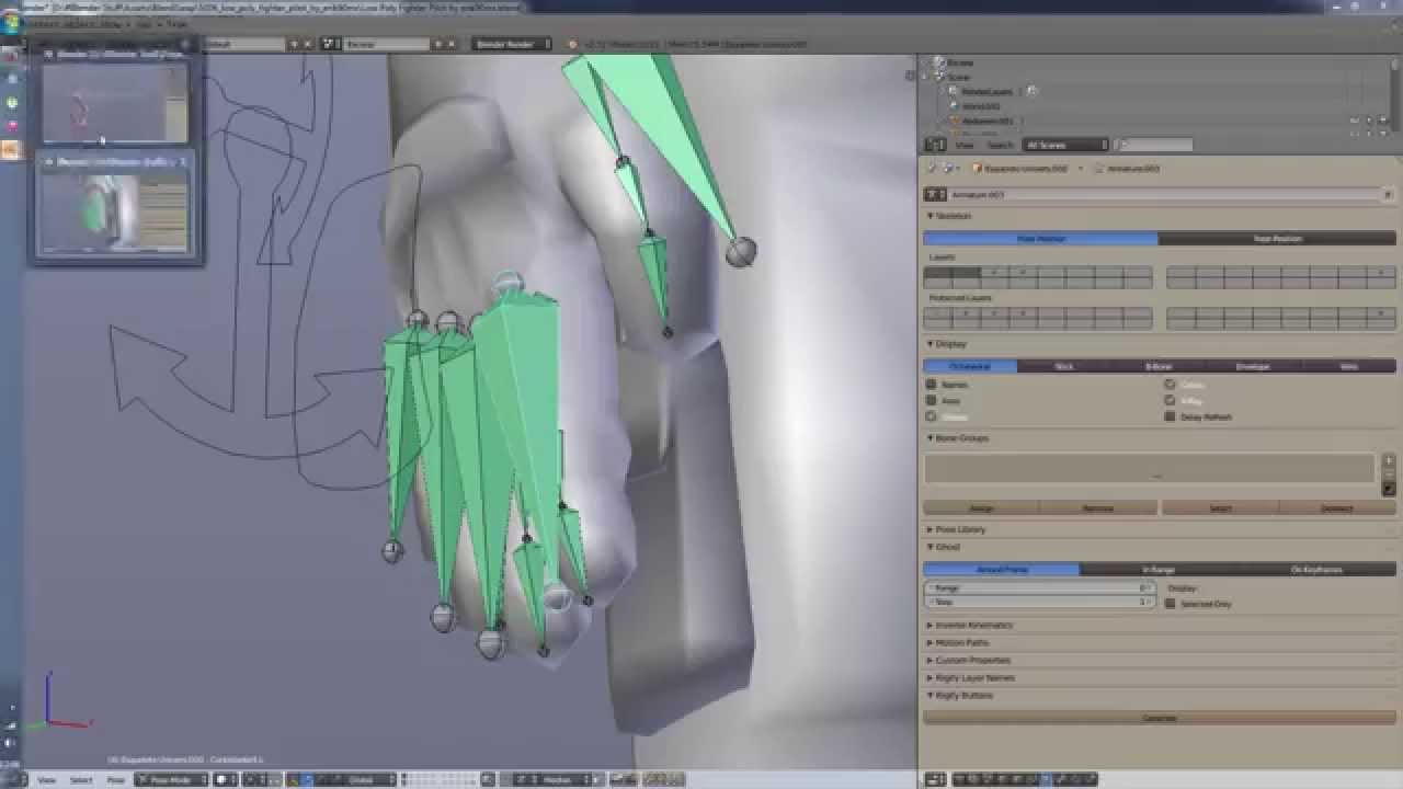 Rigging Armatures With Inverse Kinematics in Blender - v 2.72 / 2.73 ...