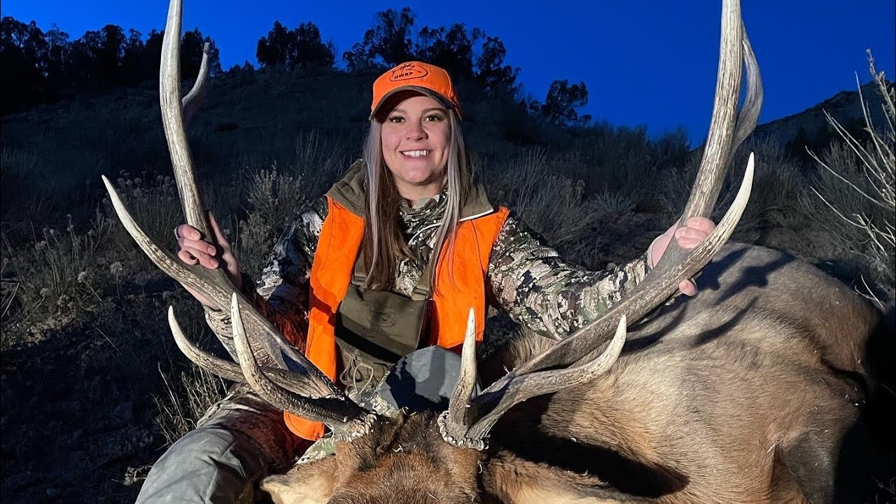 Sisters First Bull Elk!! - YouTube