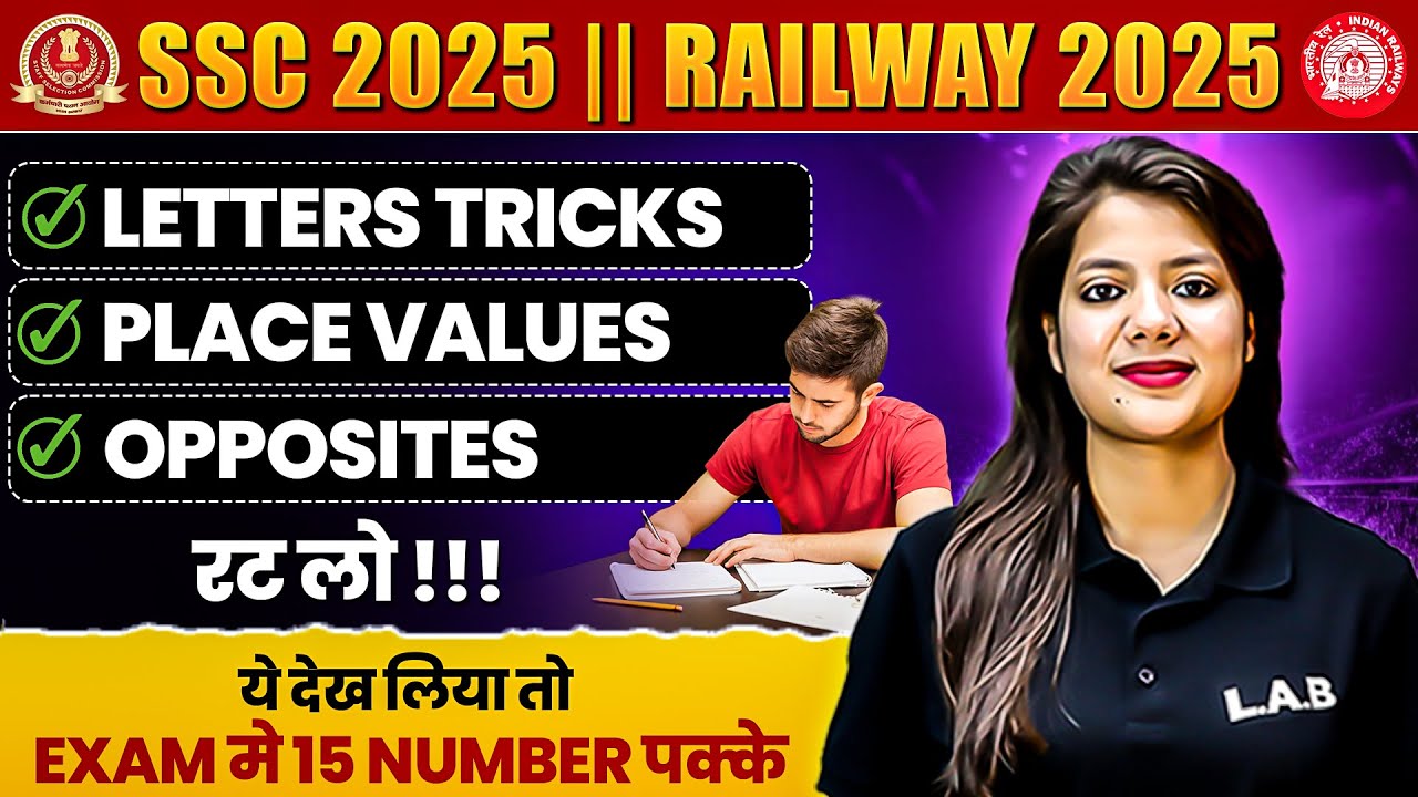 Reasoning Important Topics for SSC & Railway Exams 2025 | SSC CGL, CHSL ...