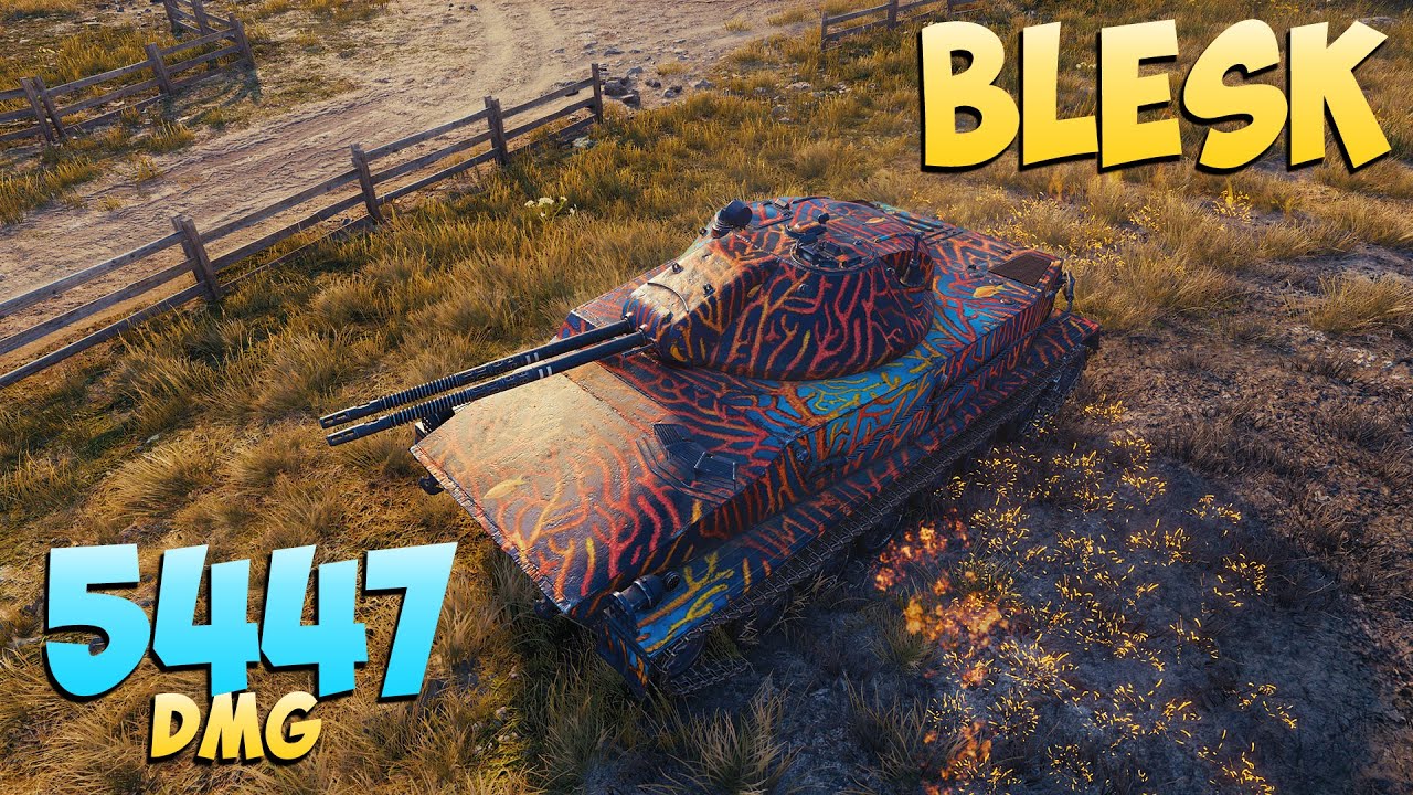 Blesk - 6 Kills 5.4K DMG - Brilliant game! - World Of Tanks - YouTube