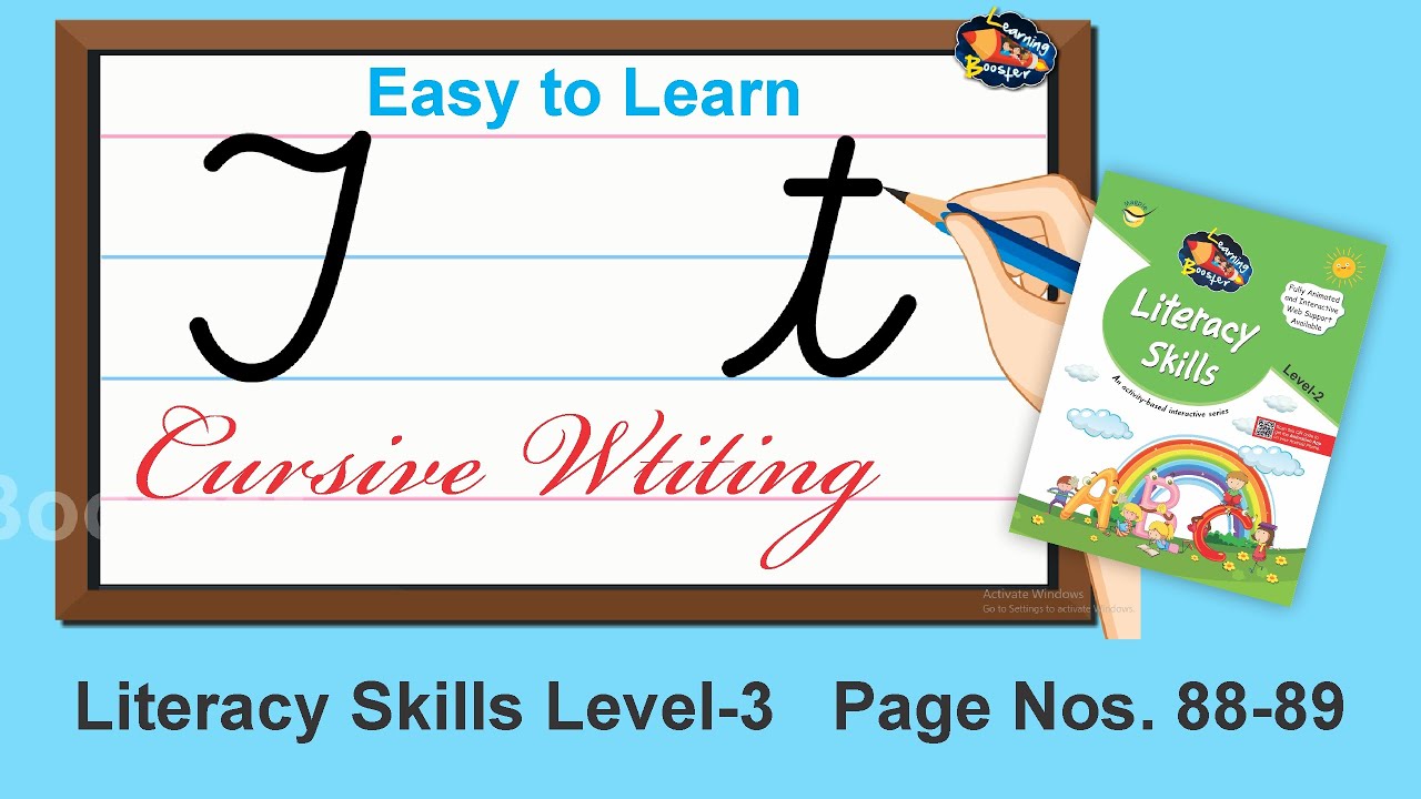 Cursive Writing for Beginners | Letter T | Cursive Capital and Small ...