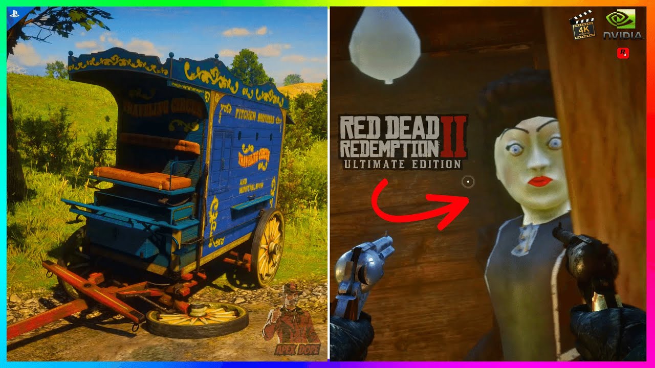 red dead redemption 2 circus wagon location rdr2 sadie adler - YouTube