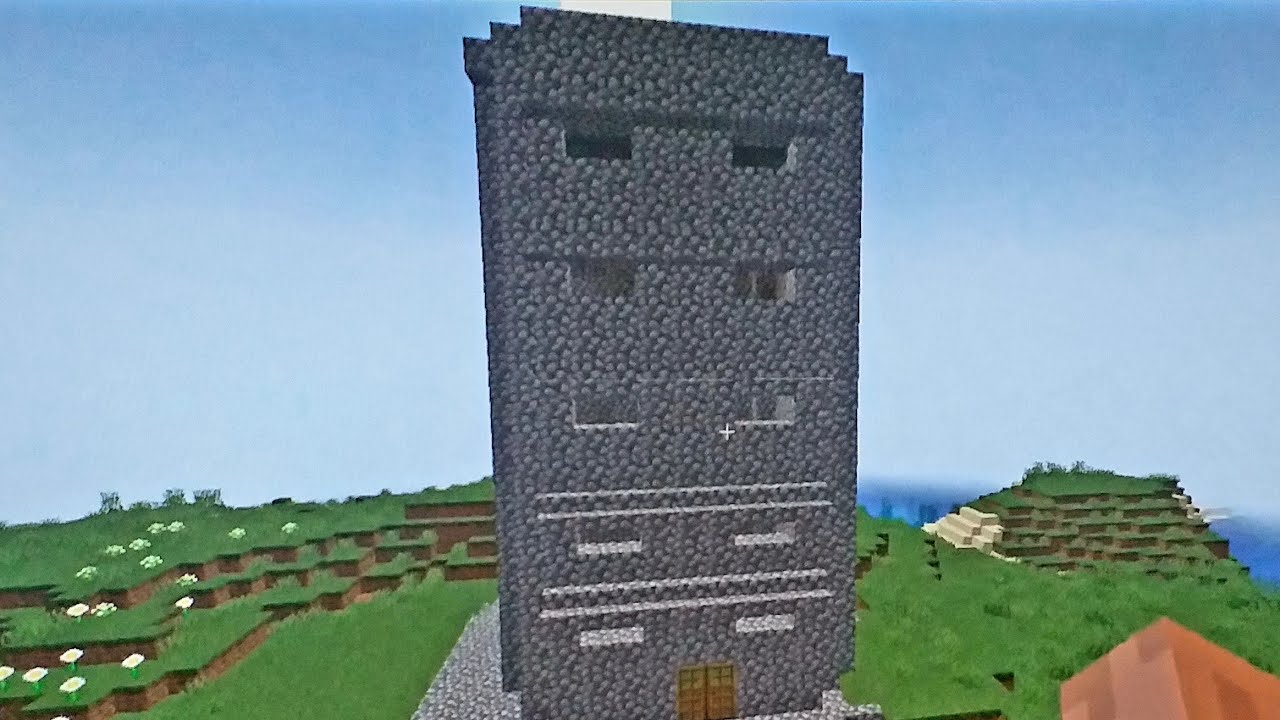 how to build Tower using Lava and water bucket in minecraft - YouTube