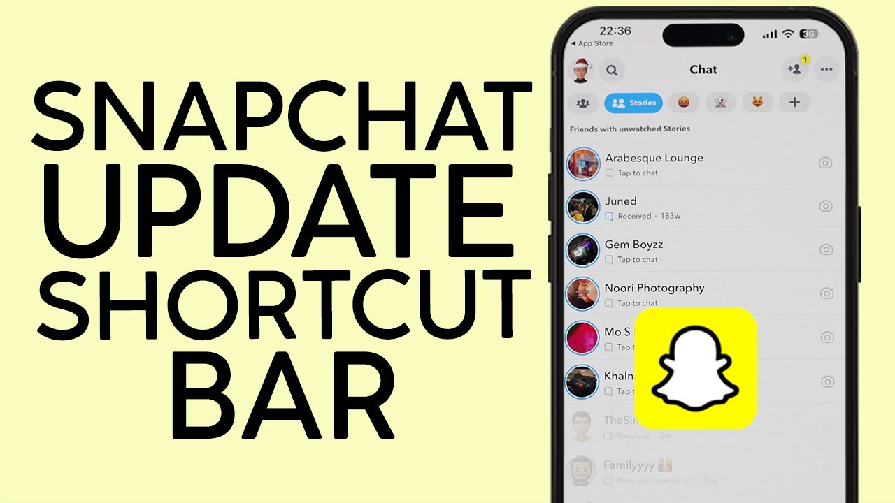 New Chat Shortcut Bar on Snapchat | NEW UPDATE DEC 2022 Snapchat - YouTube