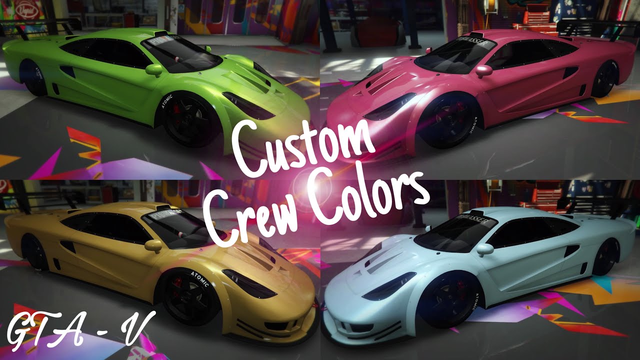 Custom Crew Colors #24 - GTA V - YouTube