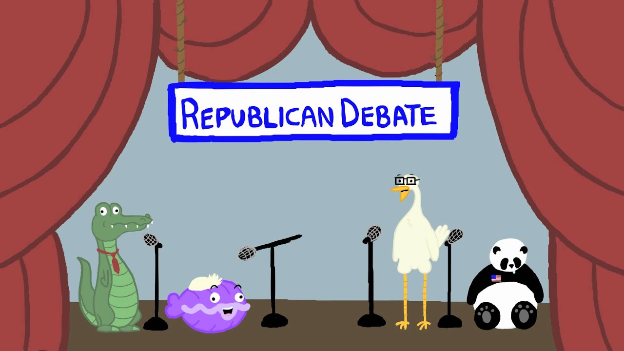 Happy Little Republican Debate - YouTube