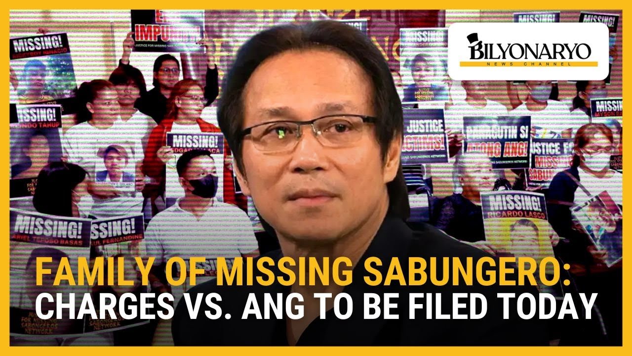 Family of missing sabungero: Charges vs. Ang to be filed today ...