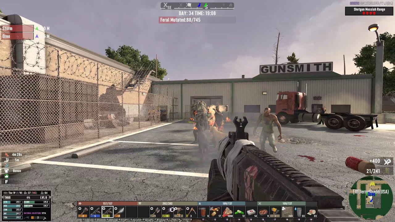 7D2D Rebirth Day 34 ( Raiding The Gun Store ) - YouTube