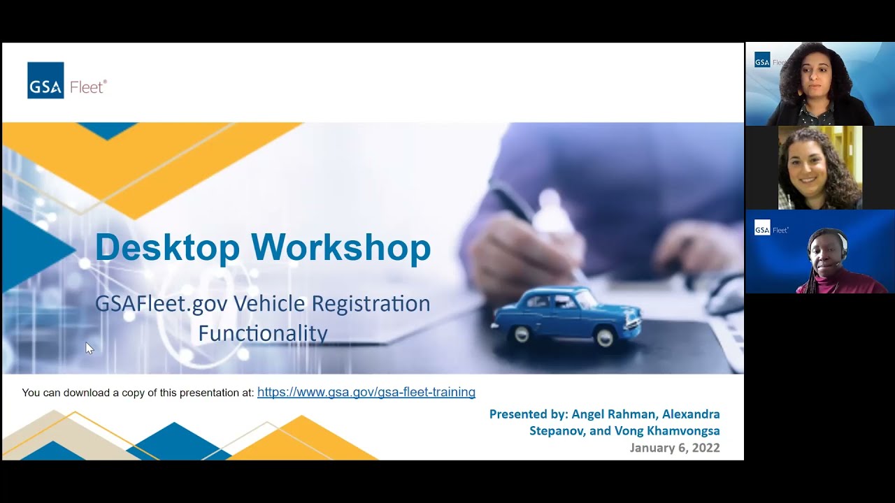 GSA Fleet Desktop Workshop: GSAFleet.gov Vehicle Registration ...