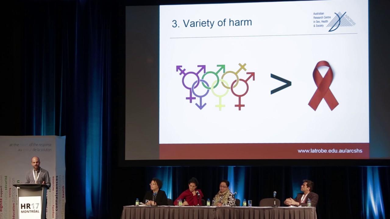 Adam Bourne at the panel “COMMUNITY NEEDS; COMMUNITY RESPONSES” session ...