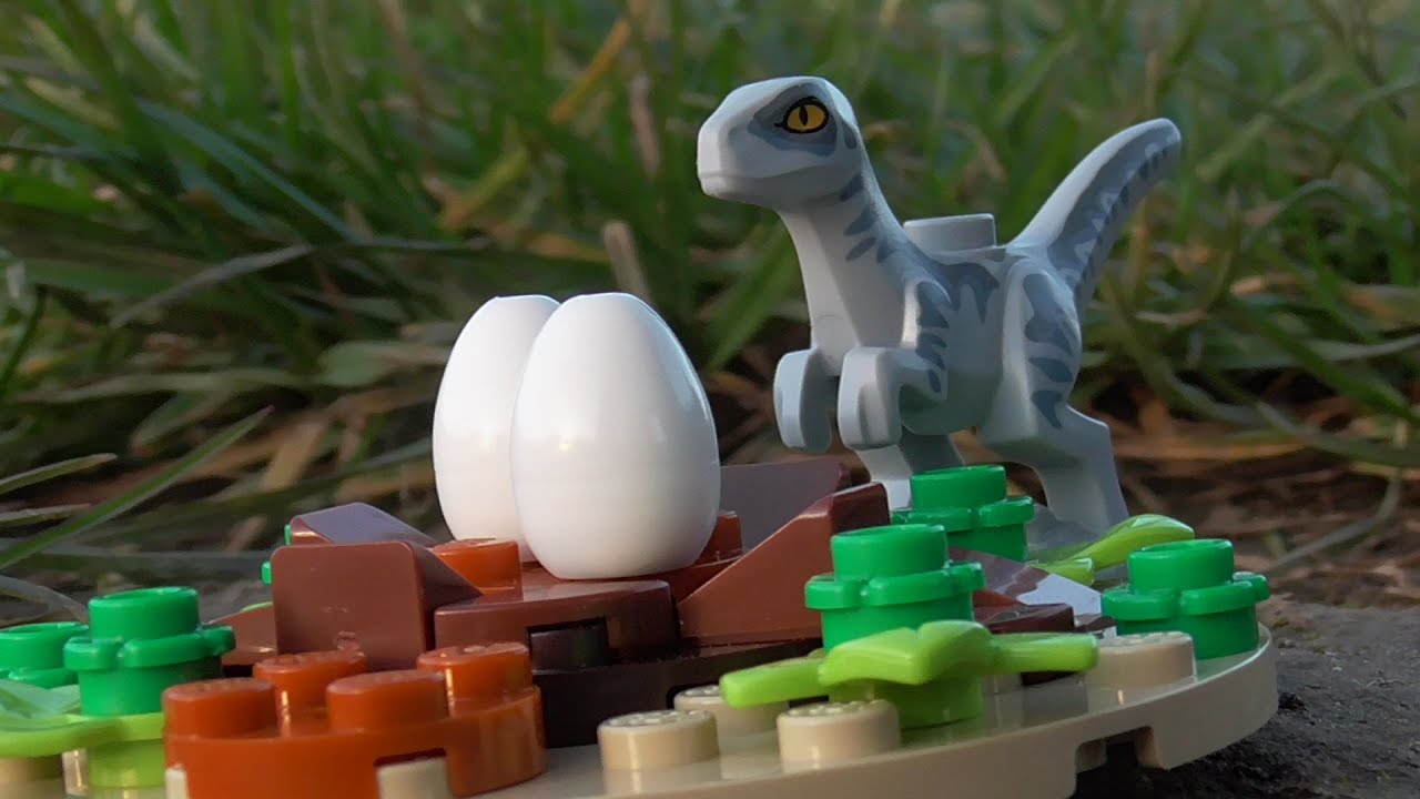 Easter Special: Raptor Protects Her Eggs - Lego Photography - YouTube