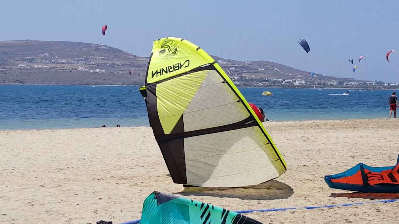 Kite Surfing on Paros - YouTube