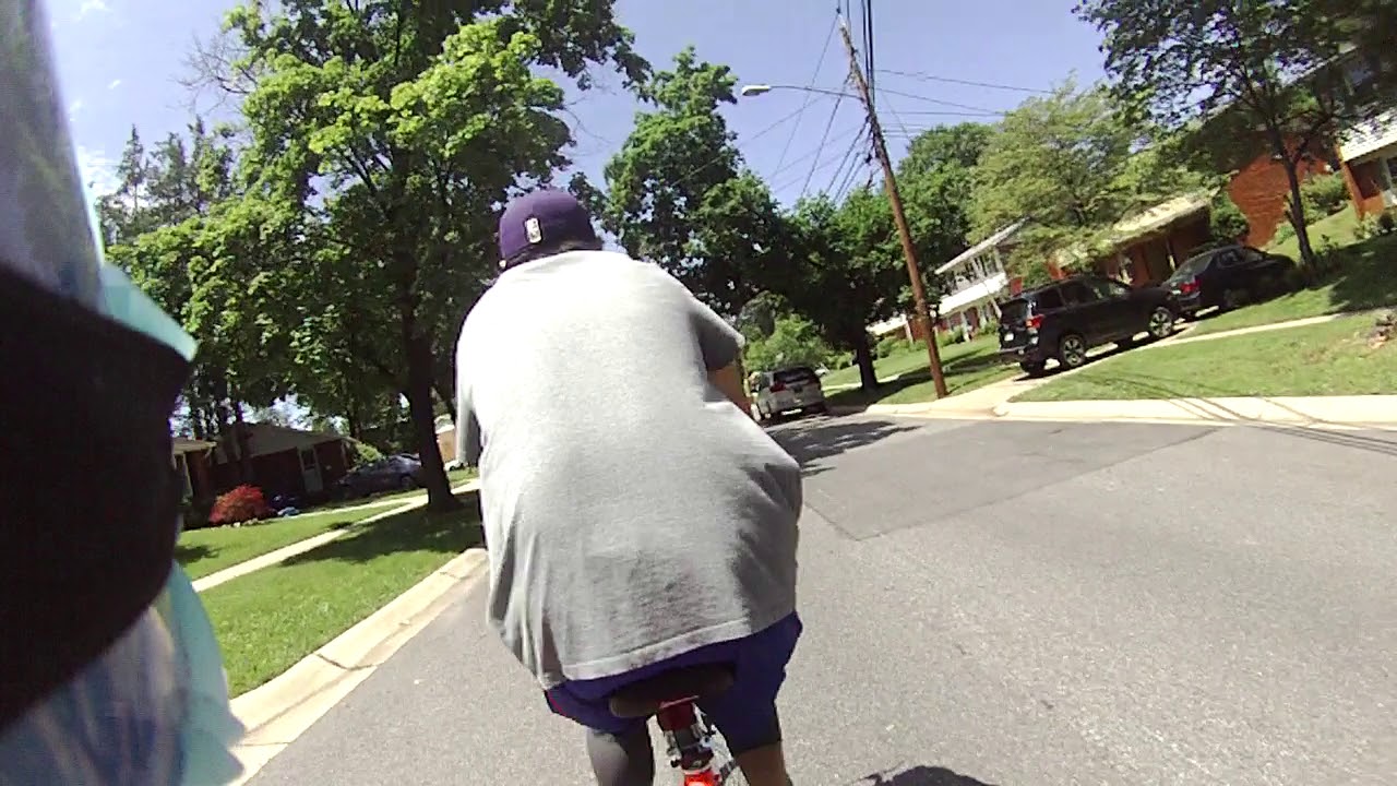 Saturday bike ride back home from tennis court - YouTube