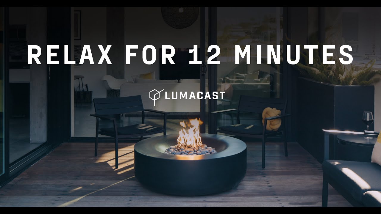 Relax by a Peaceful Fire Table for 12 Minutes | AURA from LUMACAST ...