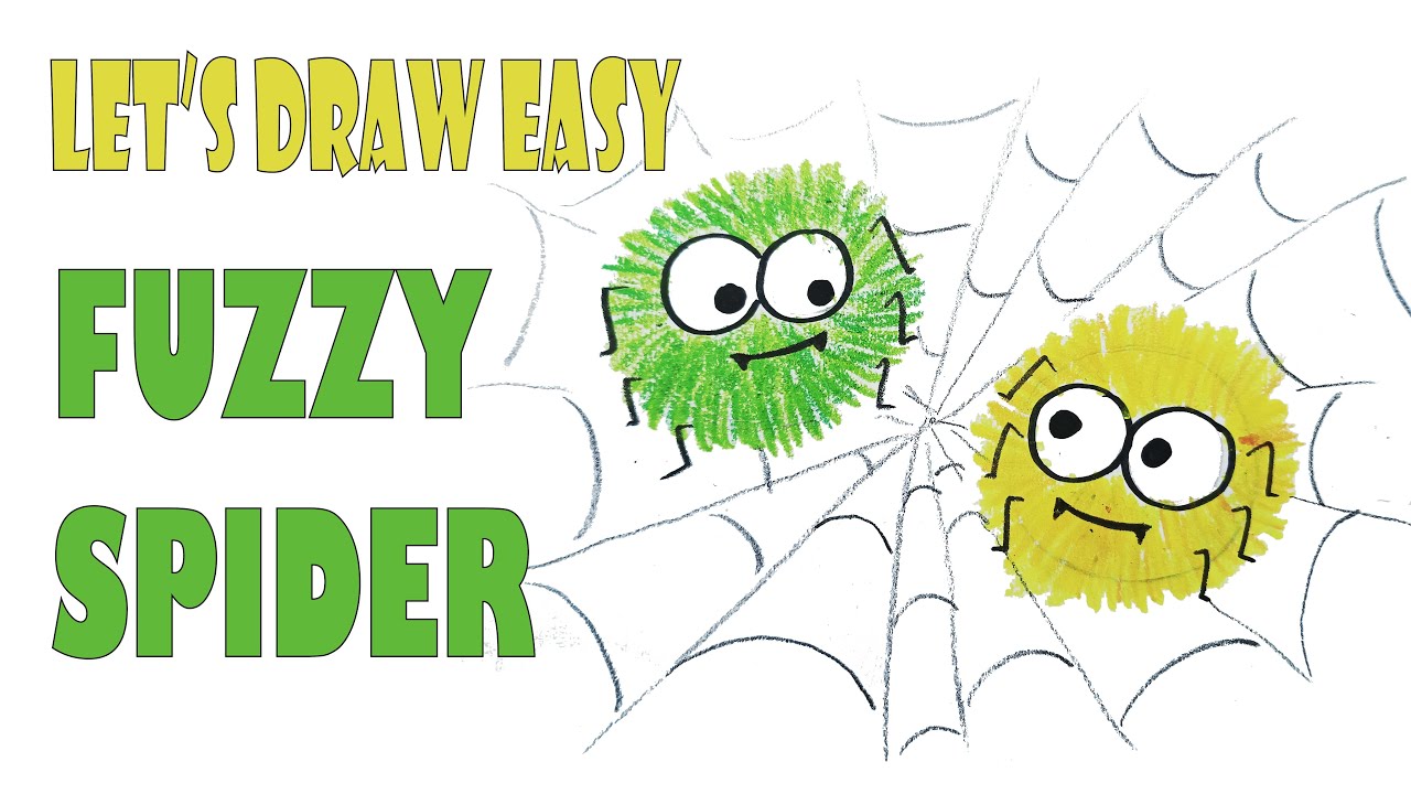 HOW TO DRAW FUZZY SPIDERS - Draw Easy With BUBU - YouTube