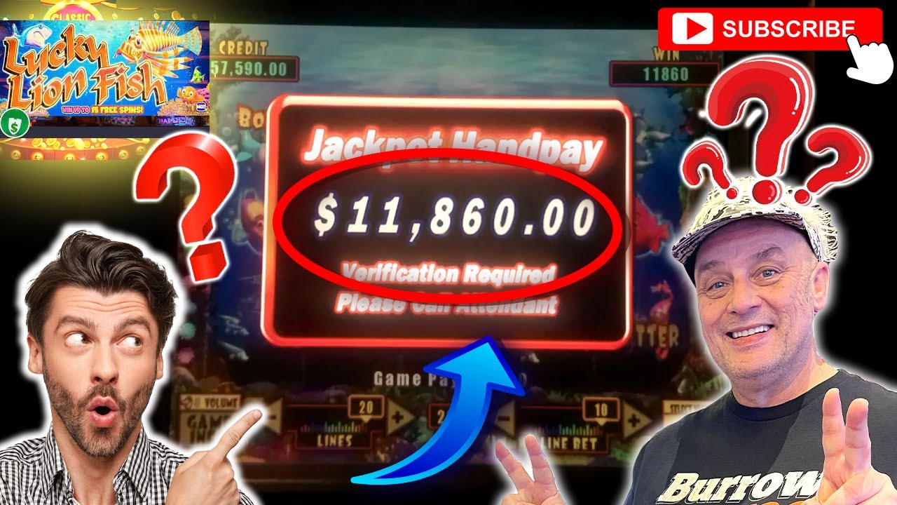 High Limit Lucky Loin Fish Slots Jackpots - YouTube